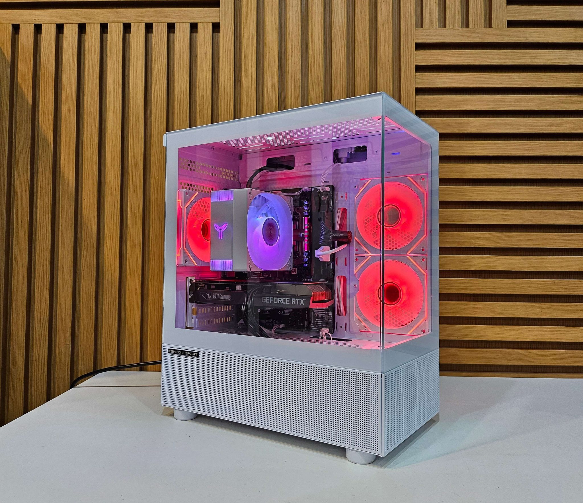 Vỏ Case KENOO ESPORT MK200 White (M-ATX, Màu Trắng) - WILD BOAR STORE