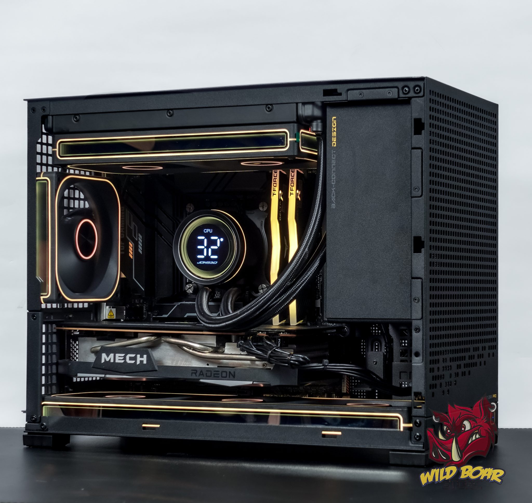 Fan Case JONSBO ZA-360B LED ARGB infinity - BLACK (vô cực) - Kit 3 ...